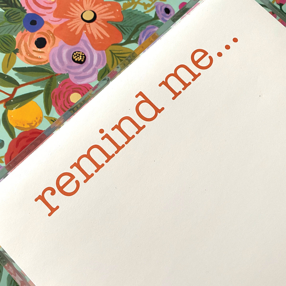 Luxe Remind Me Notepad – Black Ink
